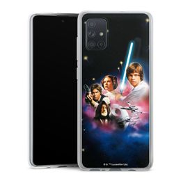 DeinDesign Galaxy A71 Handy Silikon H&uuml;lle Case transparent Handyh&uuml;lle Star Wars Lightsaber Merchandise Silikon Case
