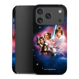 DeinDesign iPhone 17 Pro Handy Premium Case Smartphone Handyh&uuml;lle Schutzh&uuml;lle gl&auml;nzend Star Wars Lightsaber Merchandise Premium Case