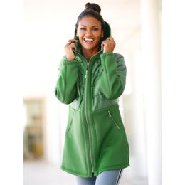 WITT Damen Steppjacke im Material-Mix, apfel, Gr&ouml;&szlig;e 40