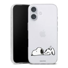 DeinDesign iPhone 16 Plus Handy Silikon H&uuml;lle Case transparent Handyh&uuml;lle Official Licensed Product Snoopy Peanuts Silikon Case