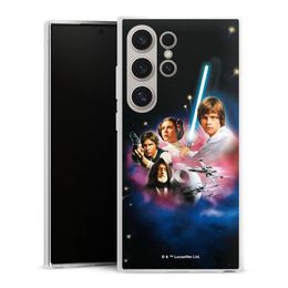 DeinDesign Galaxy S24 Ultra Handy Silikon H&uuml;lle Case transparent Handyh&uuml;lle Star Wars Lightsaber Merchandise Silikon Case