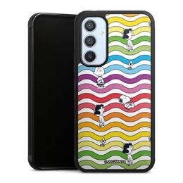 DeinDesign Galaxy A54 5G Handy Gallery Case Handyh&uuml;lle 9H Geh&auml;rtetes Glas R&uuml;ckseite H&uuml;lle Snoopy Muster Peanuts Gallery Case