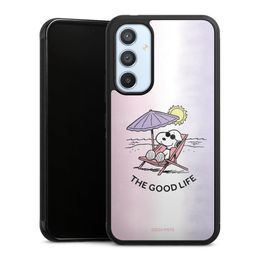 DeinDesign Galaxy A54 5G Handy Gallery Case Handyh&uuml;lle 9H Geh&auml;rtetes Glas R&uuml;ckseite H&uuml;lle Snoopy Official Licensed Product Peanuts Gallery Case