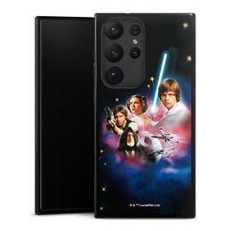 DeinDesign Galaxy S23 Ultra Handy Silikon H&uuml;lle Case schwarz Handyh&uuml;lle Star Wars Lightsaber Merchandise
