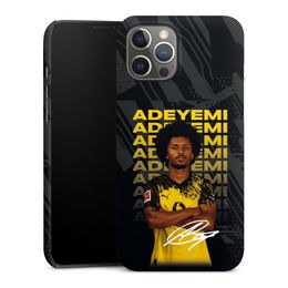 DeinDesign iPhone 12 Pro Max Handy Premium Case Smartphone Handyh&uuml;lle Schutzh&uuml;lle matt Bvb Borussia Dortmund Karim Adeyemi Premium Case