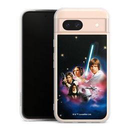 DeinDesign Google Pixel 8a Handy Silikon H&uuml;lle Case transparent Handyh&uuml;lle Star Wars Lightsaber Merchandise Silikon Case