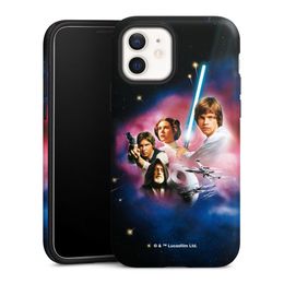 DeinDesign iPhone 12 Handy Panzer Handyh&uuml;lle robuste Outdoor H&uuml;lle Schutzh&uuml;lle matt Star Wars Lightsaber Merchandise Tough Case