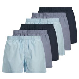 Jack & Jones JACMILANO WOVEN BOXERS 6 PACK Herren Web-Boxershorts