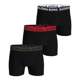 Bj&ouml;rn Borg Cotton Stretch Boxer Trunks 3P Herren Boxershort