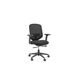 hjh OFFICE Profi B&uuml;rostuhl Delvia Stoff / Netzstoff mit Armlehnen