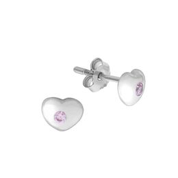 ZEEme for Kids Ohrringe 925 Sterling Silber Herz Zirkonia