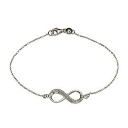 ZEEme Silber Armband Silber 925 mit Unendlichkeitszeichen 19cm lang