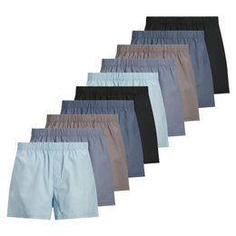 Jack & Jones JACMILANO WOVEN BOXERS 10 PACK Herren Web-Boxershorts