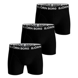 Bj&ouml;rn Borg Cotton Stretch Boxer Trunks 3P Herren Boxershort