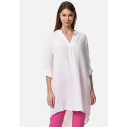 PM SELECTED Damen Longbluse Romantische Musselin Oversized Tunika in Einheitsgr&ouml;&szlig;e PM10