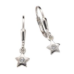 ZEEme for Kids Ohrringe 925 Silber Zirkonia wei&szlig;