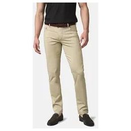 Chinos MEYER "M5 Five Pocket", Herren, Gr. 42, L&auml;nge 32, beige, 89% Baumwolle, 8% Elastomultiester, 3% Elasthan, unifarben, regular fit lang, Hosen, M5 Five aus High Performance Satin