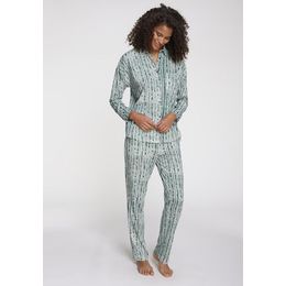 VIVANCE DREAMS BY LASCANA Pyjama mehrfarbig Gr. 40/42 f&uuml;r Damen. Mit Allover-Druck. L&auml;ssig Geschnitten. Nachhaltig.
