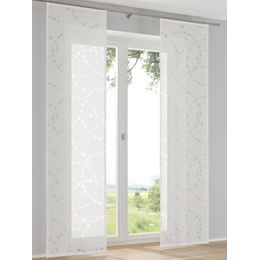 HEINE HOME Schiebevorhang, Wei&szlig;, Gr. 225x60 cm, Schiebegardinen, Material: Baumwolle