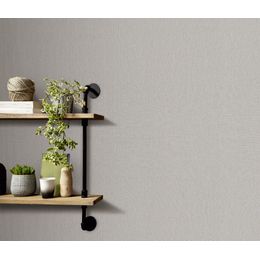 Vliestapete Erismann "Vliestapete Colour Passion", grau (taupe), B:0,53m H:0,09m L:10,05m, Vlies, Tapeten, Phthalate frei