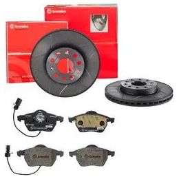 Brembo Bremsensatz-Vorderachse MAX LINE SK8K0F6AG4 Bremsensatz, Scheibenbremse vorne rechts links innenbel&uuml;ftet 288mm f&uuml;r SKODA VW (SVW) SEAT (FAW) AU
