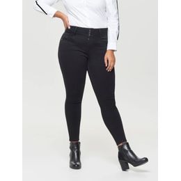 sheego Gro&szlig;e Gr&ouml;&szlig;en Skinny-fit-Jeans, black, Gr&ouml;&szlig;e 46 - Damen