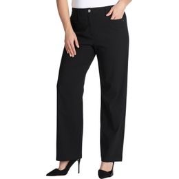 sheego Damen Bengalinhose mit Shaping-Einsatz schwarz Gr&ouml;&szlig;e 46