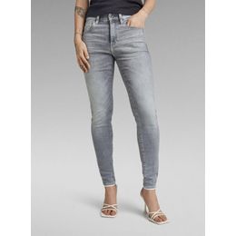 G-Star Raw 5-Pocket-Jeans G-STAR "Lhana Skinny Jeans", Damen, Gr. 25, L&auml;nge 32, sun faded glacier grau, Obermaterial: 91% Baumwolle, 8% Elastomultiester, 1% Elasthan, Jeans 5-Pocket-Jeans