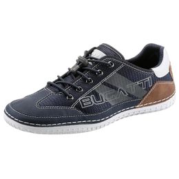 Slip-On Sneaker Bugatti, Herren, Gr. 40, dunkelblau, Lederimitat, Textil, Schuhe, Freizeitschuh, Halbschuh, Slipper mit Kontrastn&auml;hten- und bes&auml;tzen