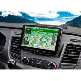 Alpine Navigationssystem mit 9-Zoll Touchscreen f&uuml;r Ford Transit Custom mit 1-DIN-Einbaugeh&auml;use, DAB+, Apple CarPlay und Android Auto Unterst&uuml;tzung und mehr 