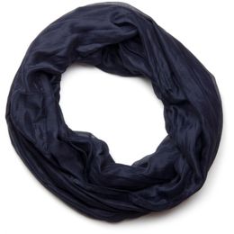 Loop styleBREAKER "Seidiger unifarbener Loop", Damen, midnight, blau, Obermaterial: 100% Viskose CV., Modisch, Modet&uuml;cher Loop