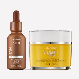 M. Asam VITAMIN C Feuchtigkeitscreme & Self Tanning Drops Selbstbr&auml;uner Konzentrat Gesicht