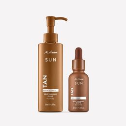 M. Asam SUN Self Tanning Drops Selbstbr&auml;uner Konzentrat Gesicht & Self Tanning Selbstbr&auml;uner Fluid K&ouml;rper