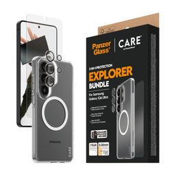CARE BY PANZERGLASS Displayschutzglas "3-in-1 Protection Explorer Bundle", transparent, B:11,1cm H:2,5cm T:19,7mm, Displayfolien, Displayschutzfolie, Schutzfolie, Bildschirmschutz, kratz- & sto&szlig;fest, Displayschutzglas