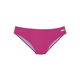 Bikini-Hose ELBSAND "Letra", Damen, Gr. 34, N-Gr, pink (fuchsia), Recycling-Polyamid, unifarben, Badehosen Bikini-Hose, in klassischen Farben
