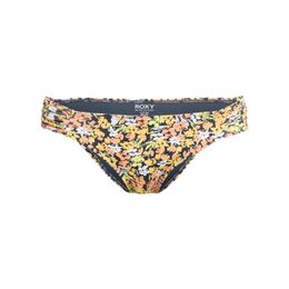 Bikini-Hose Roxy "Printed Beach Classics", Damen, Gr. XS, US-Gr&ouml;&szlig;en, blau (mood indigo ditsy love), Obermaterial: 87% Nylon, 13% Elasthan;, Badehosen Bikini-Hose