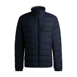 Steppjacke BOSS "Cenitos Premium Menswear", Damen, Gr. 54, dunkelblau 404, Web, Obermaterial: 100% Polyester, unifarben, regular fit normal, 2-Knopf-Manschette verstellbar, Jacken Steppjacke, mit Stehkragen, regular fit