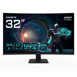 Gigabyte Curved-LED-Monitor "GS32QCA", Energieeffizienz: G, schwarz, B:70,1cm H:49,7cm T:23,8cm, Monitore, neigbar, Eyesafe 2.0, HDR-Ready-, AMD FreeSync, Curved-LED-Monitor