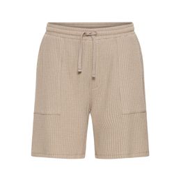 !Solid Sweatshorts SOLID "Sweatshorts SDAlann", Damen, Gr. M, N-Gr, beige (driftwood), Obermaterial: 96% Baumwolle CO. 4% Elasthan EL., Hosen Sweatshorts