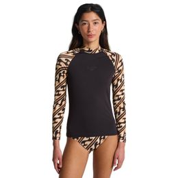 Sporttop Billabong "Tropic Surf Print", Damen, Gr. M, schwarz, Obermaterial: 78% Nylon, 22% Elasthan;, Tops Sporttop