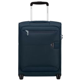 Weichgep&auml;ck-Trolley Samsonite "UPRIGHT 45/16 UNDERSEATER", Damen, Gr. B/H/T: 35cm x 45cm x 20cm 29 l, blau (navy blau), Polyester, unifarben, Koffer Weichgep&auml;ck-Trolley, aus Polyester, mit Rei&szlig;verschlussfach und Spanngurt im Innenraum