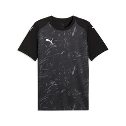 Fu&szlig;balltrikot Puma "TEAMFINAL GRAPHIC JERSEY", Gr. XXL, Puma schwarz, Puma wei&szlig;, flat schwarz gray, Interlock, Obermaterial: 100% Polyester, bedruckt, slim fit normal, V-Ausschnitt, Trikots Fu&szlig;balltrikot, mit V-Ausschnitt, Kurzarmdesign, sportlicher Stil, schmale Passform