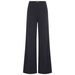 Marc O'Polo Jerseyhose MARC O'POLO, Damen, Gr. 32, N-Gr, martime blau, Jersey, Obermaterial: 70% Viskose, 25% Polyamid, 5% Elasthan, weit lang, Hosen Jerseyhose, MODEL MARGO WIDE - COMFORT JERSEY, mid waist