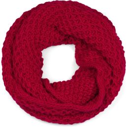 Strickschal styleBREAKER "Grobstrick Loop Schal", Damen, rot, Obermaterial: 10% Viskose CV. 80% Polyacryl PAN. 10% Wolle WO., Modisch, Modet&uuml;cher Strickschal