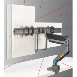 Kensington Monitor-Halterung SmartFit&trade; Dual K58272WW dunkelgrau f&uuml;r 2 Monitore, Tischklemme