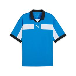 Fu&szlig;balltrikot Puma "TEAMCLASSIC MATCH JERSEY", Gr. L, electro royal, Puma wei&szlig;, Puma schwarz, Web, Obermaterial: 100% Polyester, gemustert, oversize normal, Trikots Fu&szlig;balltrikot, Fu&szlig;ball, Kurzarm, sportlicher Stil, aus Polyester