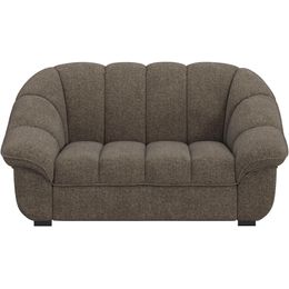2-Sitzer COTTA "Mado, Breite 163 cm", schoko, B:163cm T:104cm, 100% POLYESTER (PES), Sofas, 2-Sitzer, verschiedene Sofas individuell kombinierbar