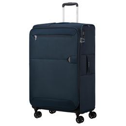 Weichgep&auml;ck-Trolley Samsonite "URBIFY, verschiedene Gr&ouml;&szlig;en", Damen, Gr. B/H/T: 48cm x 78cm x 30cm 107 l, blau (navy blau), Recycle-Polyester, Koffer Weichgep&auml;ck-Trolley, aus Recycle-Polyester, mit Kreuzspanngurt, mit Fronttasche
