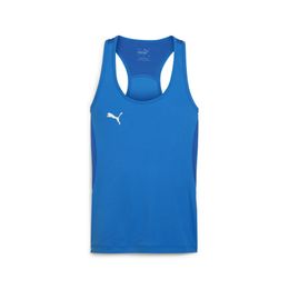 Tanktop Puma "TEAMGOAL TANK TOP", Damen, Gr. S, electric blau lemonade, Puma wei&szlig;, Puma team royal, Interlock, Obermaterial: 100% Polyester, unifarben, slim fit normal, Rundhals, Tops Tanktop, Slim Fit Passform, f&uuml;r intensive Fu&szlig;ball-Trainingseinheiten