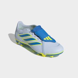 Fu&szlig;ballschuh adidas Performance "PREDATOR CLUB, FESTE/GEMISCHTE B&Ouml;DEN, UMSCHLAGBARE ZUNGE", Gr. 40, crystal sky, ray blau, team solar gelb 2, Synthetik, Schuhe Fu&szlig;ballschuh, f&uuml;r viele verschiedene B&ouml;den geeignet
